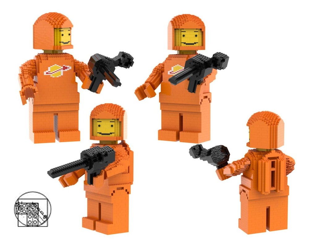 Maxi Figure Orange Space Man With Scanner – MOCBoxing®