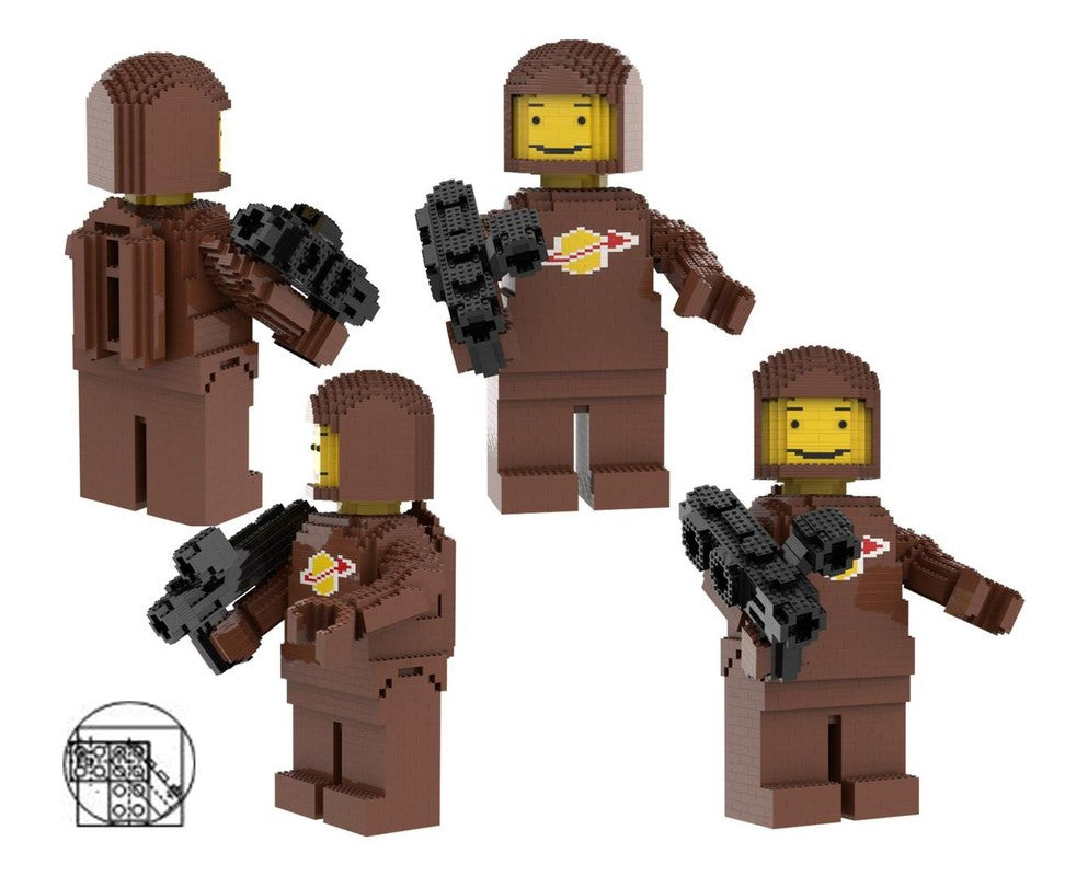 Maxi Figure Brown Space Man With Camera – MOCBoxing®