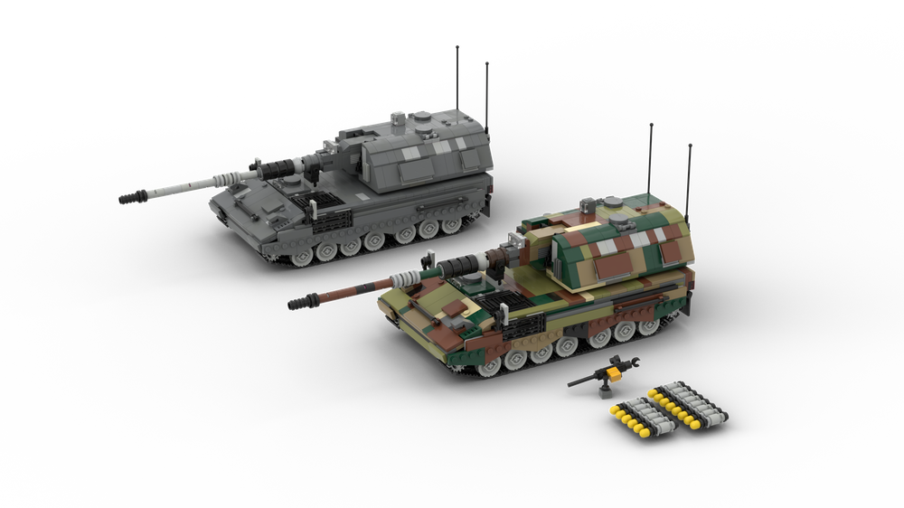 Pzh-2000 Self-Propelled Howitzer | 1:33 Minifig Scale – MOCBoxing®