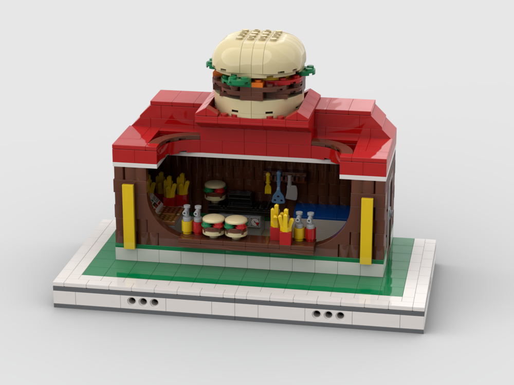 Burger Stand For Modular Amusement Park – MOCBoxing™