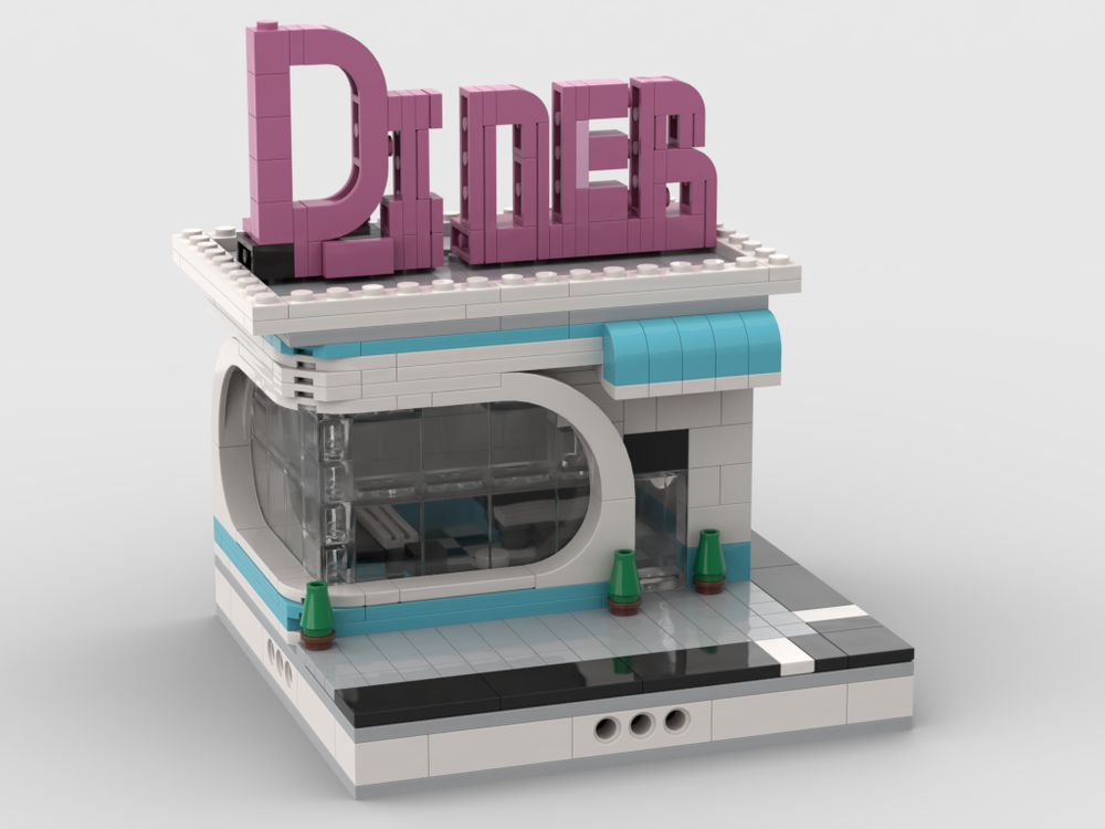 Diner For A Mini Modular City – MOCBoxing®